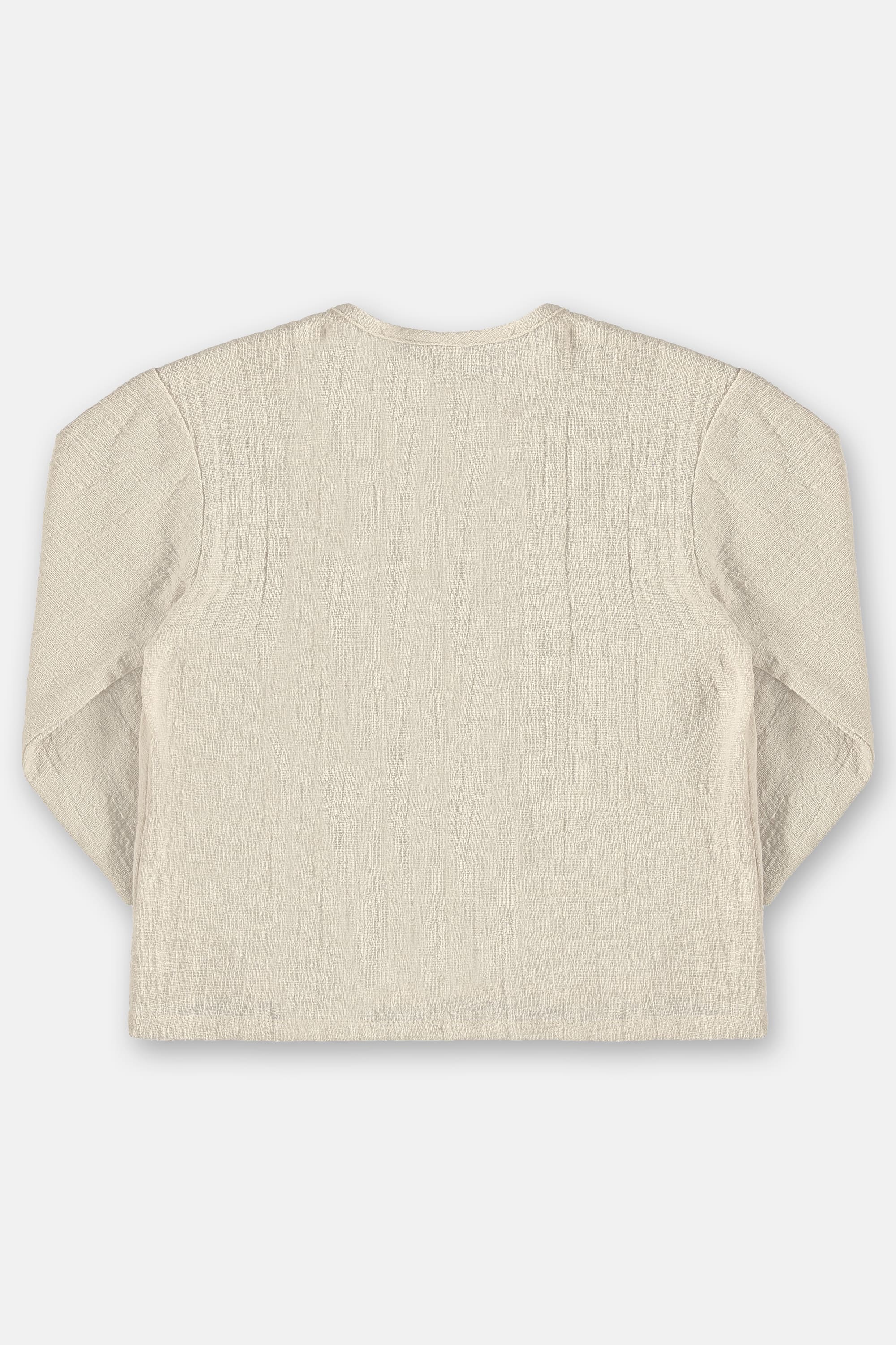 Up Baby - Bata Manga Longa Bebê Menino Off White - Up Baby