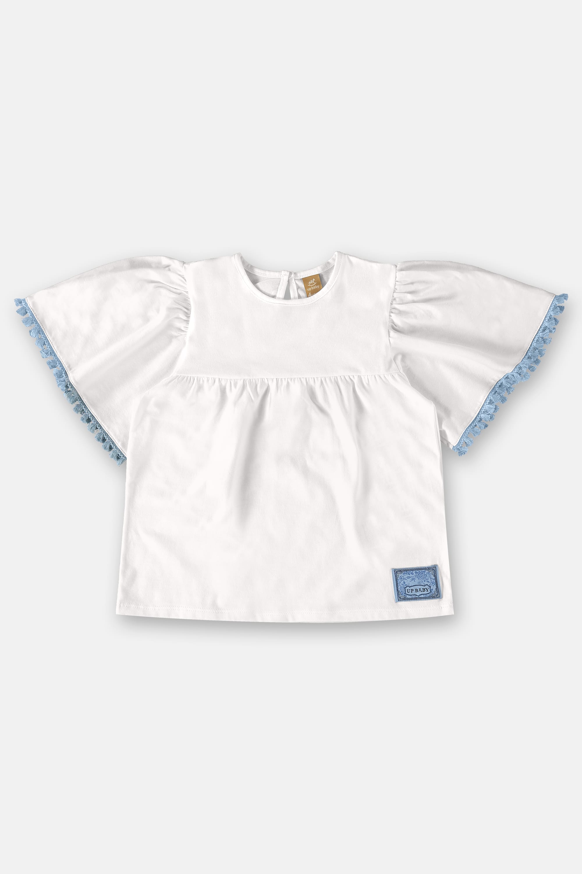 Up Baby - Bata Infantil Feminina em Meia Malha Branco - Up Baby