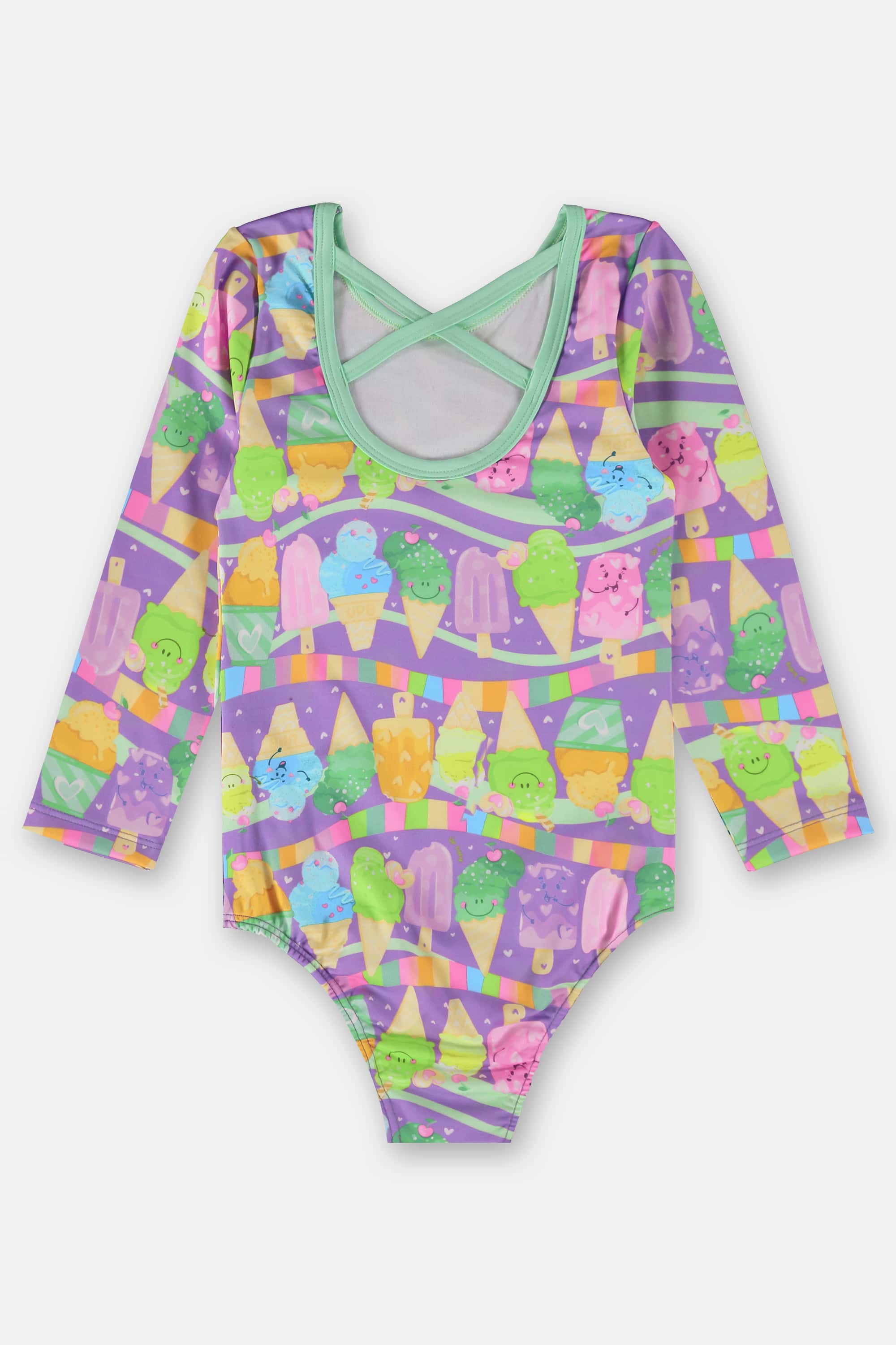 Up Baby - Maiô Infantil em Malha FPS+50 com Forro Roxo - Up Baby