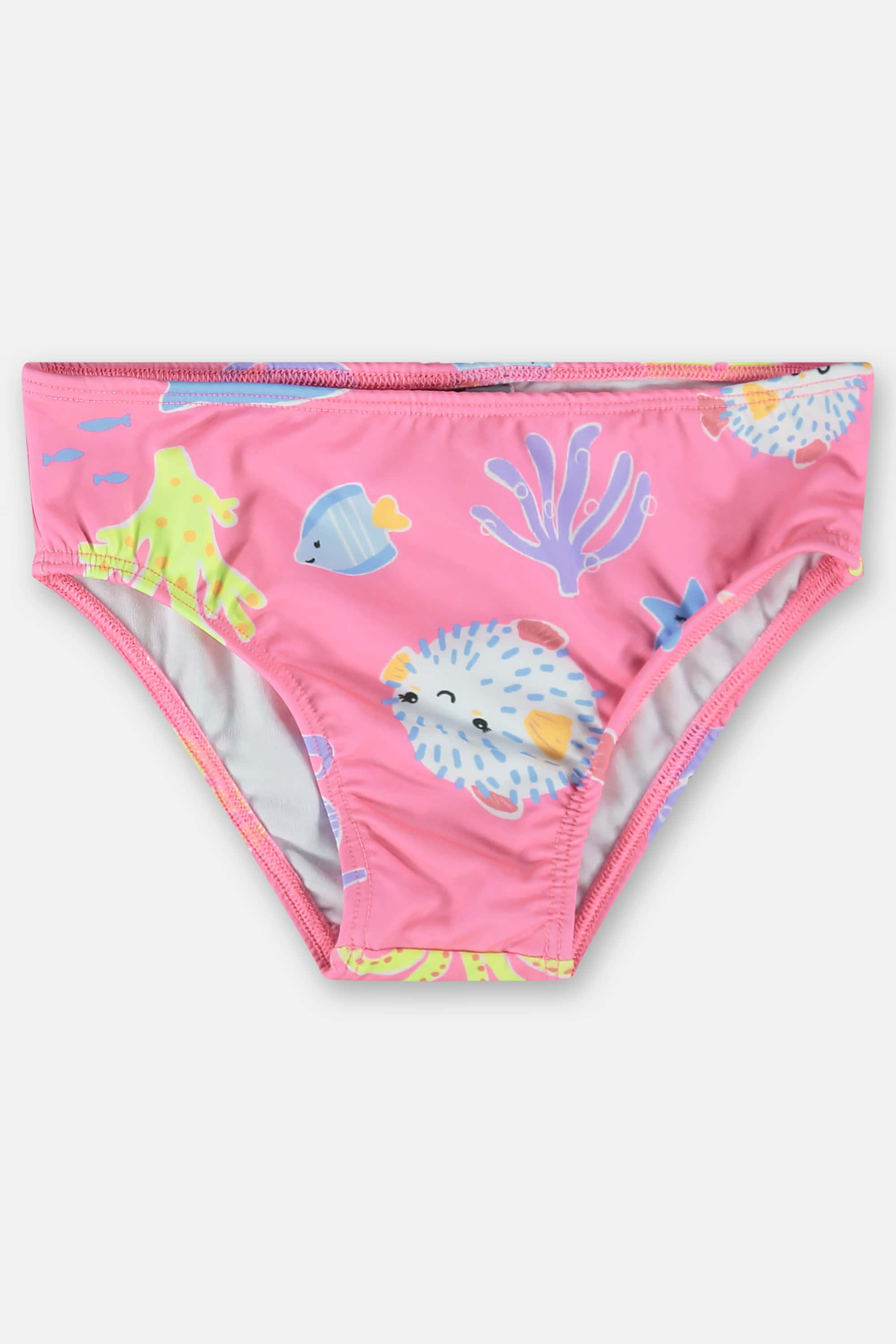 Up Baby - Biquíni Infantil em Malha FPS+50 com Forro Rosa Pink Neon ...