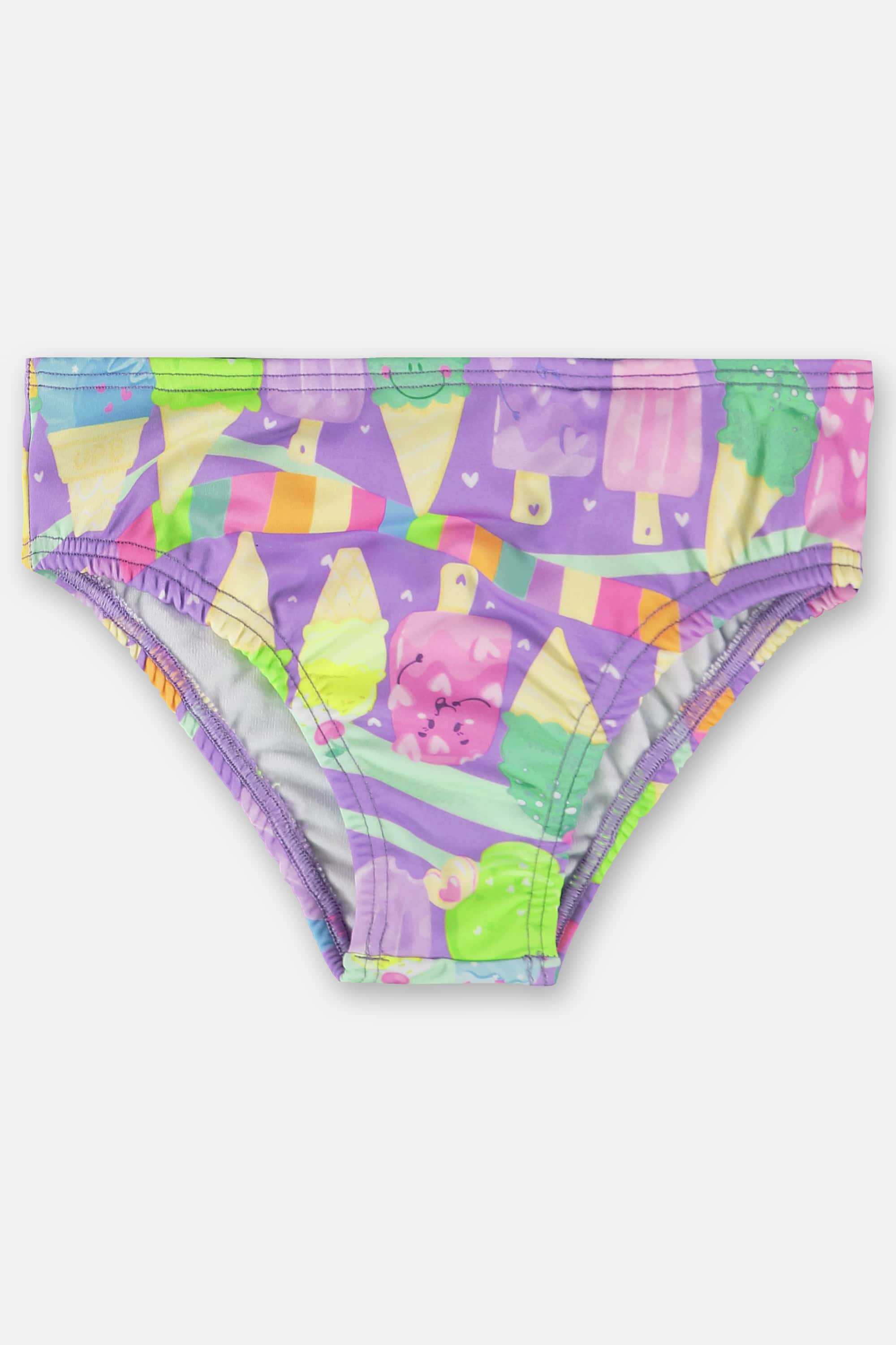 Up Baby - Biquíni Infantil em Malha FPS+50 com Forro Roxo - Up Baby